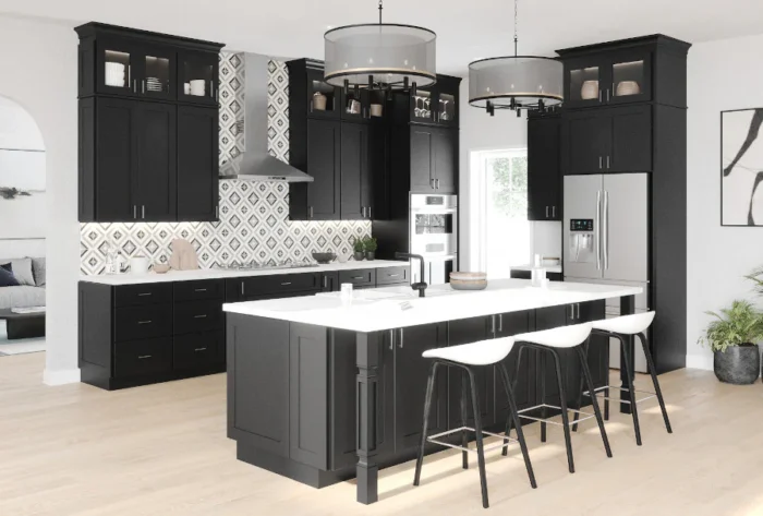 Shaker Black Capital Collection – Cabinetry Stock